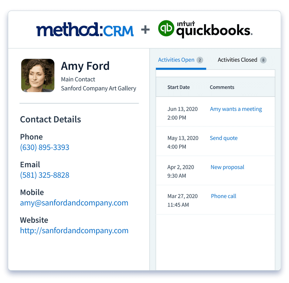 Method:CRM Demo | Watch the #1 Rated QuickBooks and Xero CRM in action