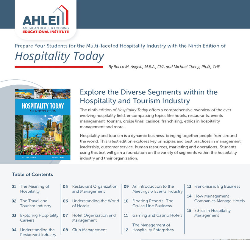 Hospitality Today, 9th Edition