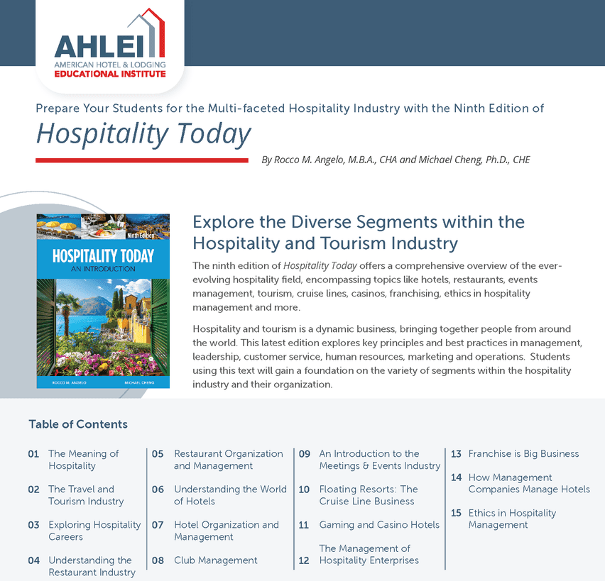 Hospitality Today, 9th Edition