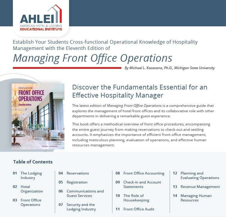 Managing Front Office Operations, 11th Edition