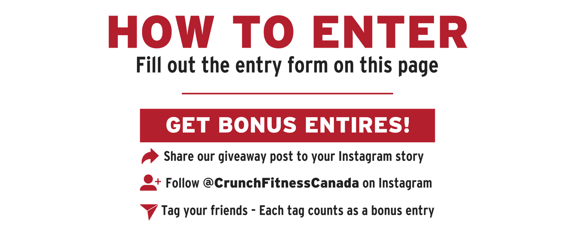 Crunch Fitness Giveaway