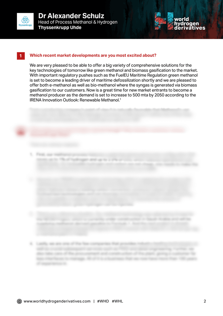 We had the honor to tap into the expertise of Dr. Alexander Schulz ...