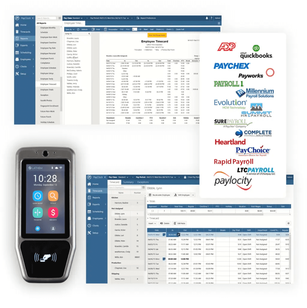 Lathem | PayClock Employee Time Clock System