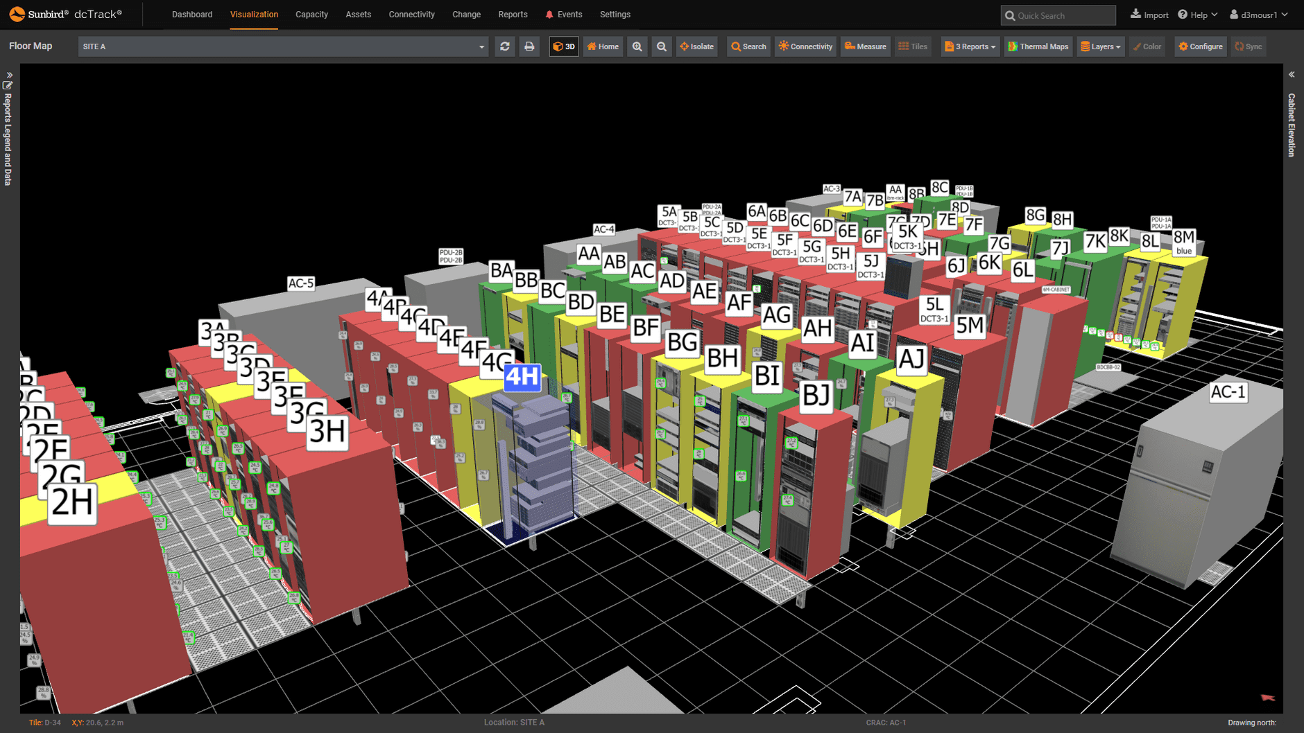 Sunbird DCIM: Simplify and Automate Your Data Center Floor Plan
