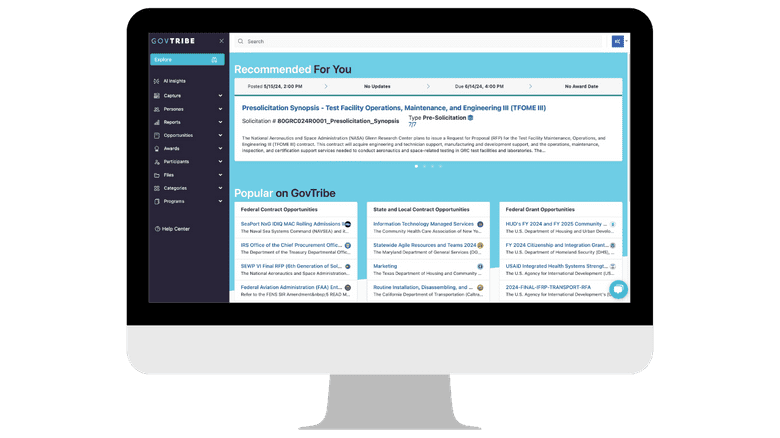 Meet the user-friendly GovWin IQ alternative.