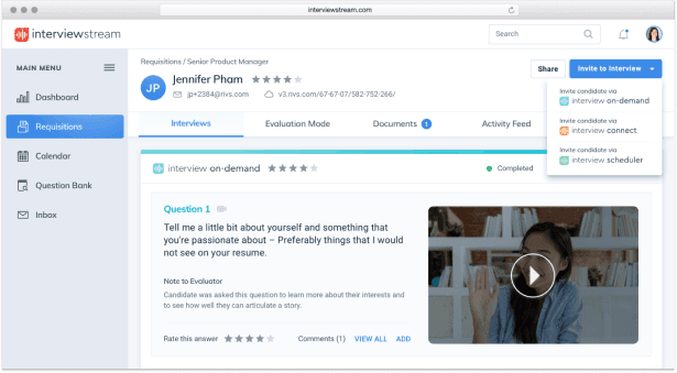 Video Interviewing Platform | interviewstream