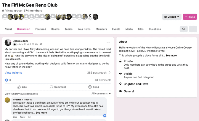 Reno Club: A Renovation Community