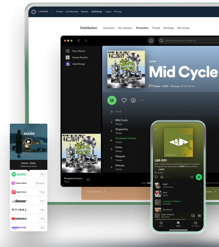 Music Distribution for Agencies & Record Labels | LANDR Distribution