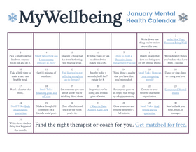 Mental Health Calendars - MyWellbeing