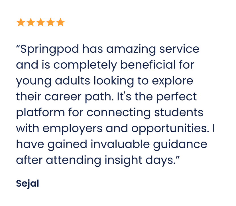 Welcome To Springpod Virtual Work Experience Boost Your Cv