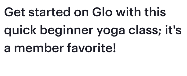 Glo | Top online Yoga & Pilates classes for every level