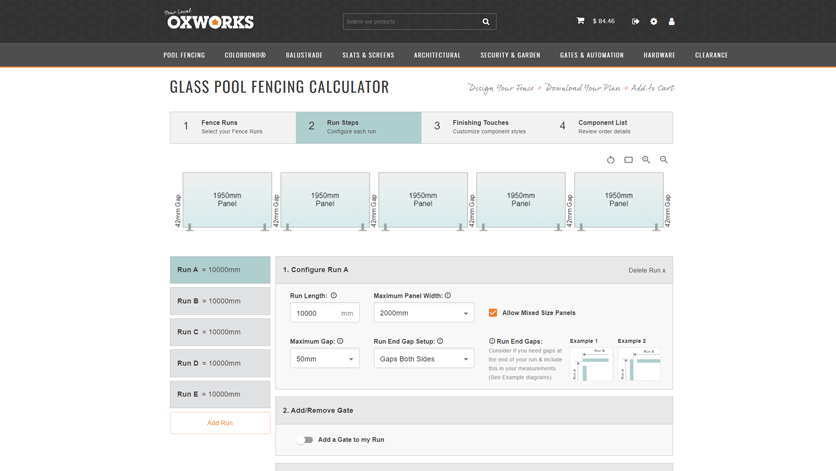 Glass Pool Fencing Calculator | Oxworks
