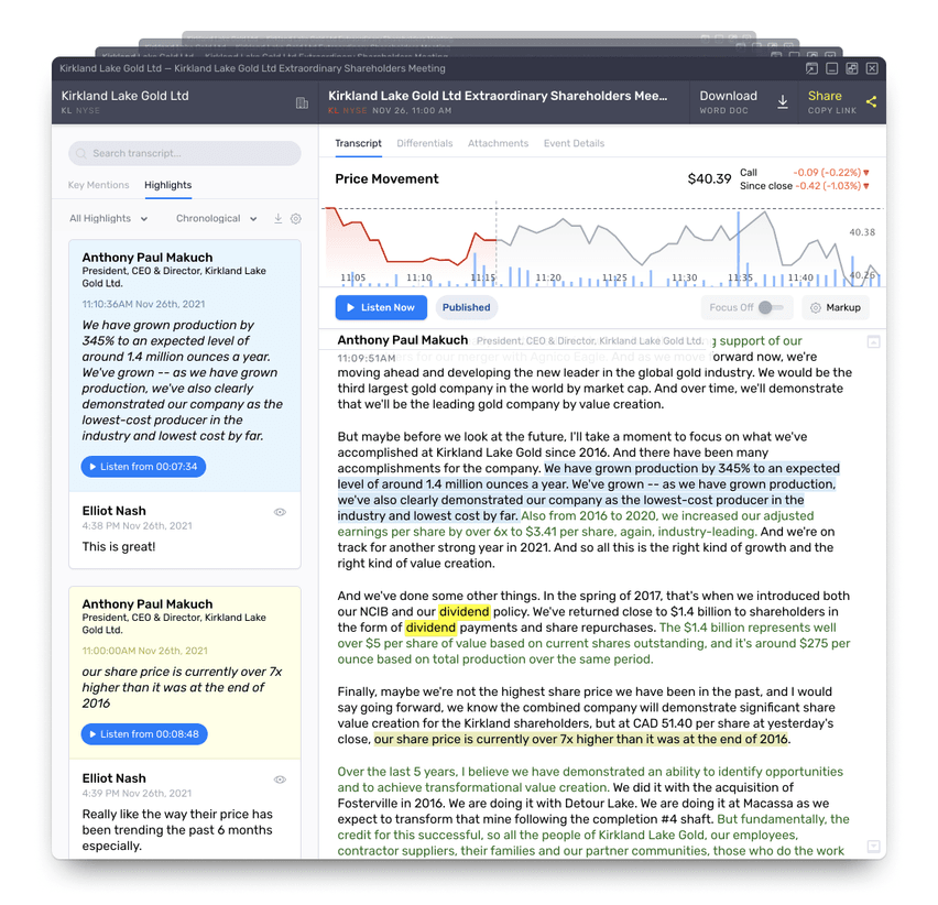 Aiera | Live Earnings Calls & Transcripts