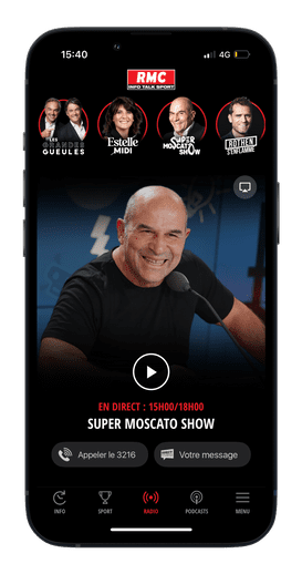 Suivez toute l'actualité et écoutez RMC partout avec votre application