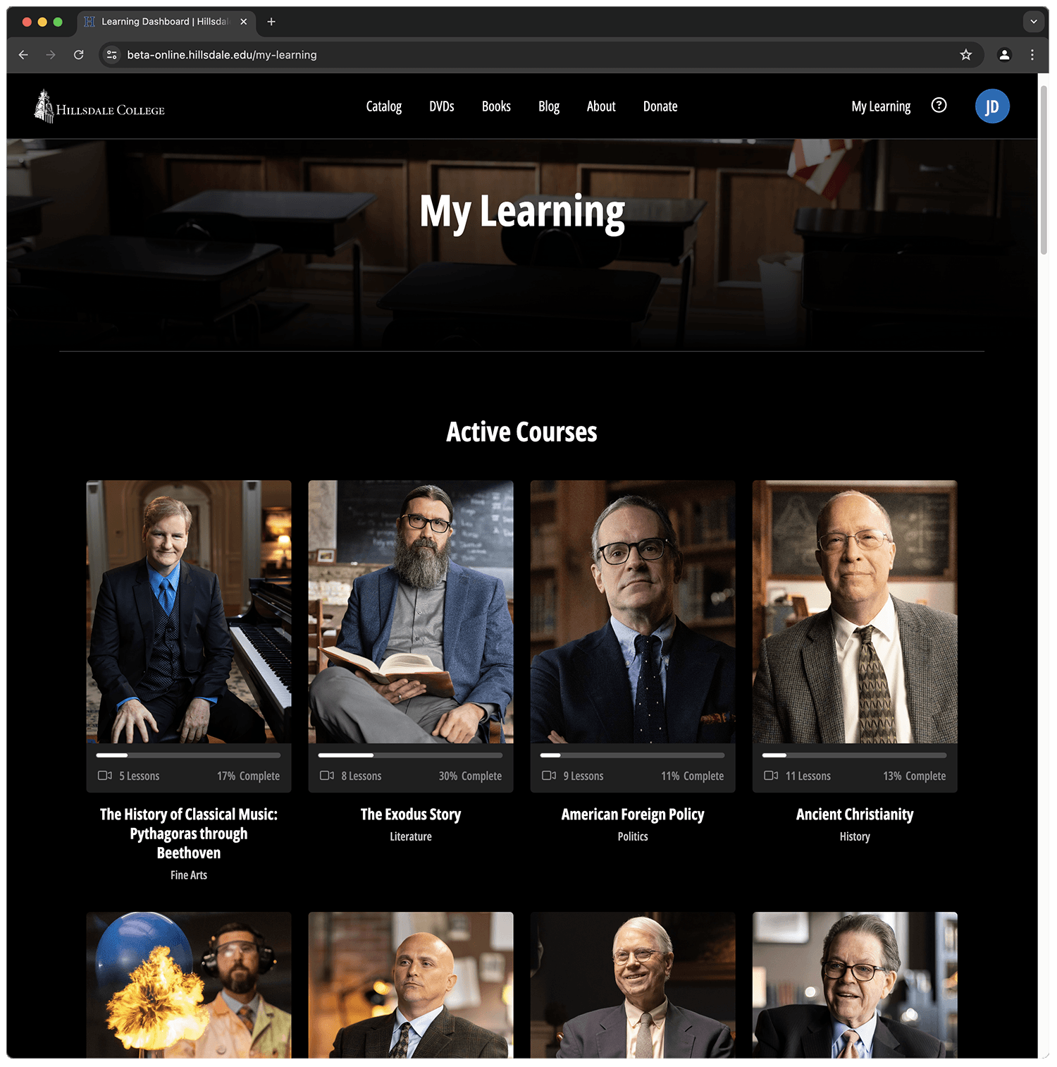 New Online Courses Website | Hillsdale College