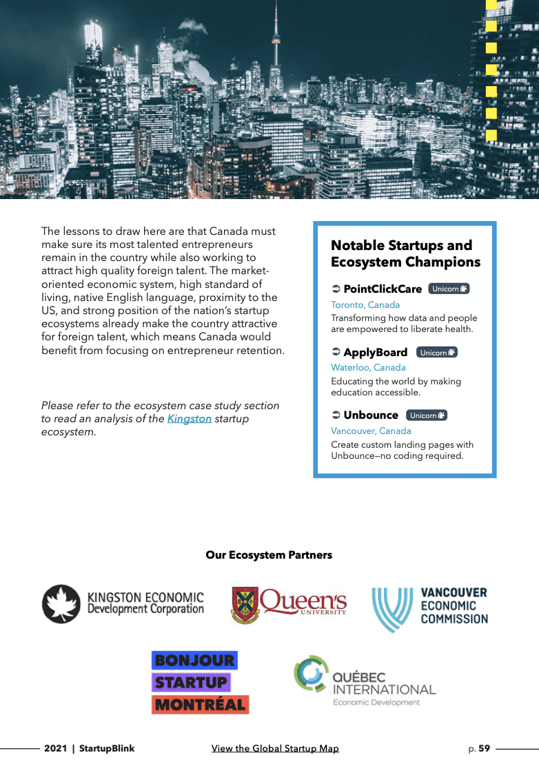 StartupBlink's Ecosystem Partnership