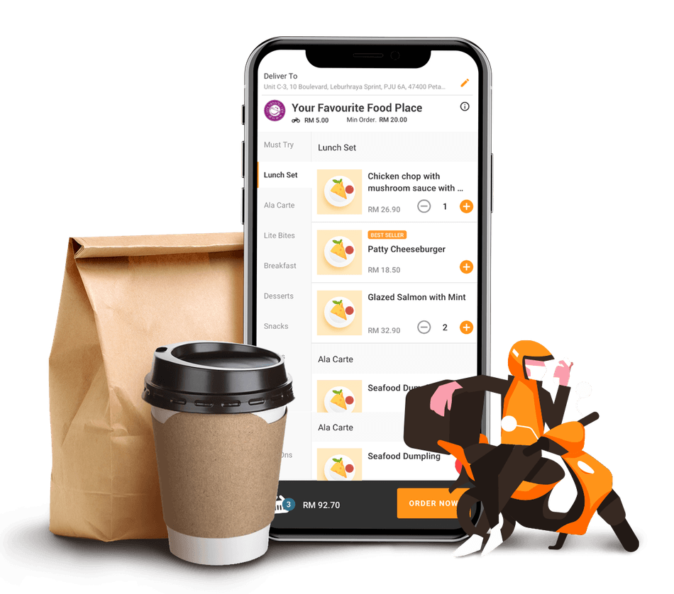 pay 50 less transaction fee compared to other food delivery