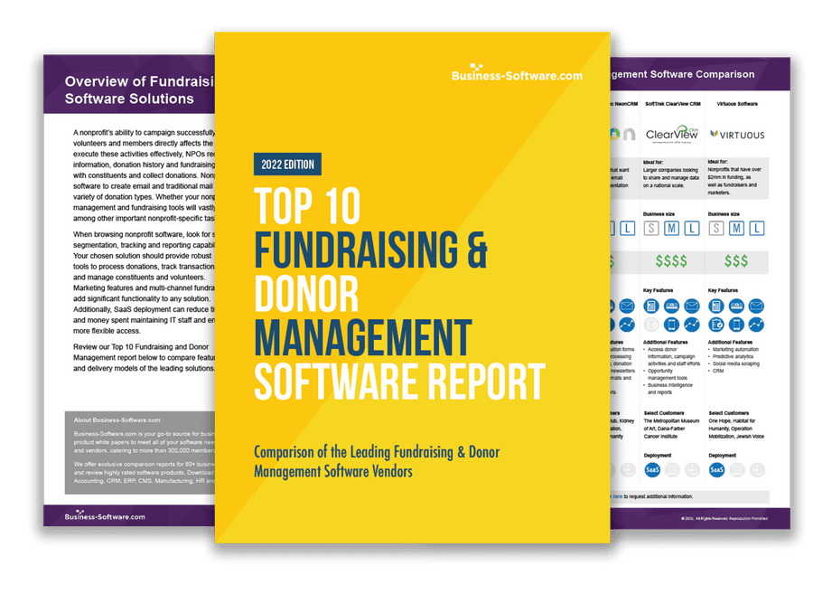 2022 Top 10 Donor Management Software Report - Download for Free
