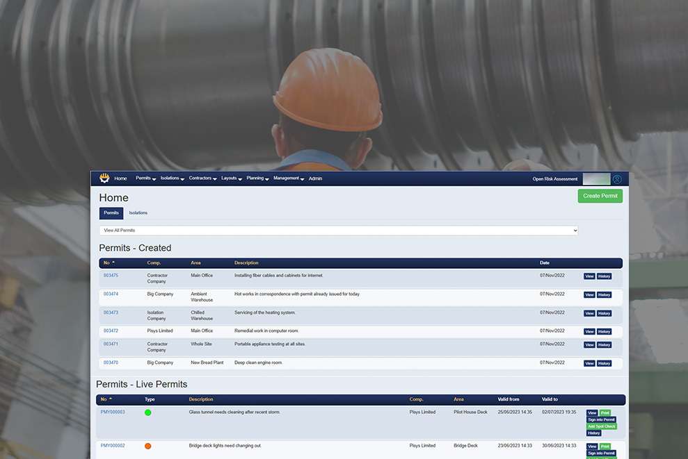 Permit To Work Software – Pisys Limited | HSEQ Software