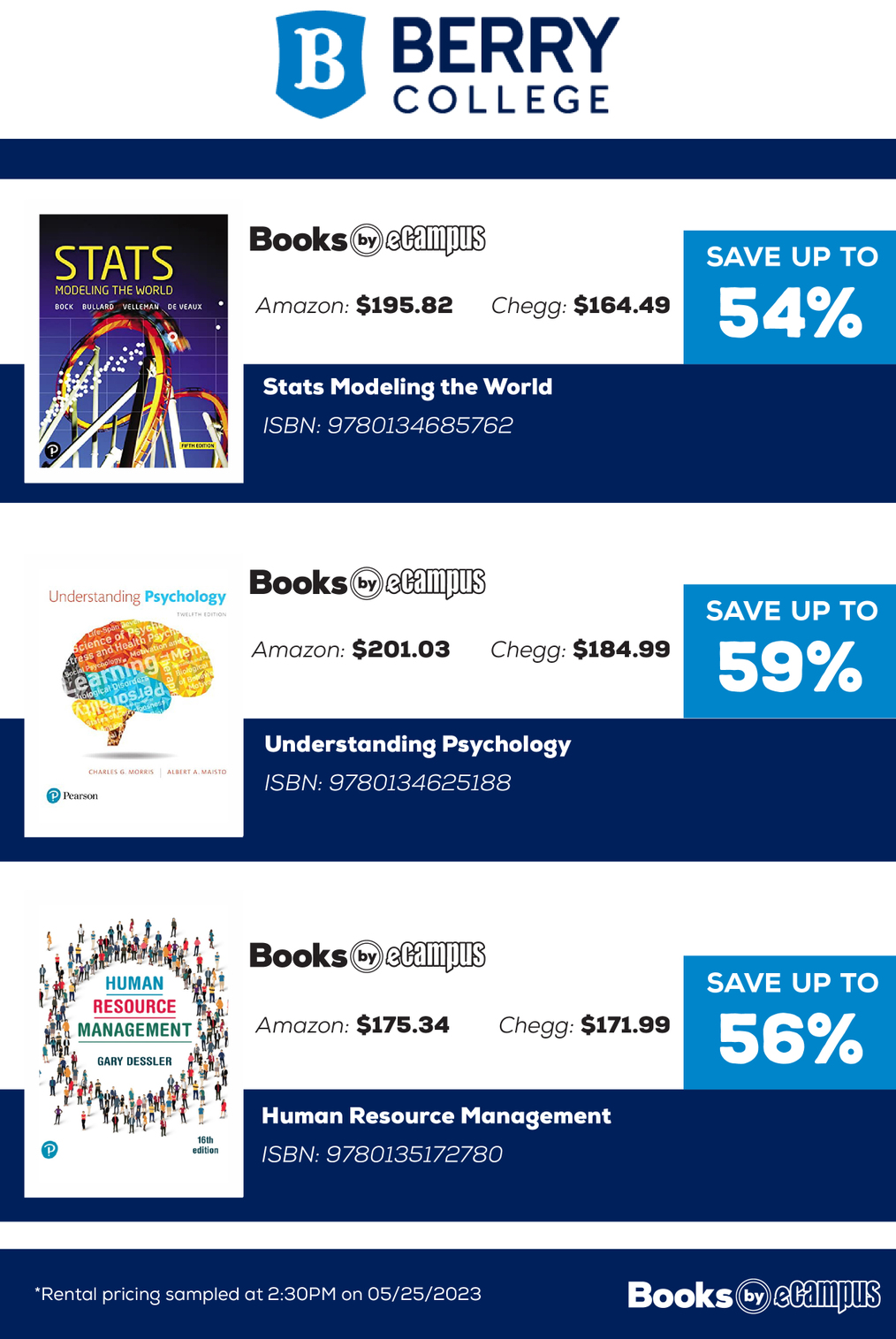 Berry College Online Bookstore
