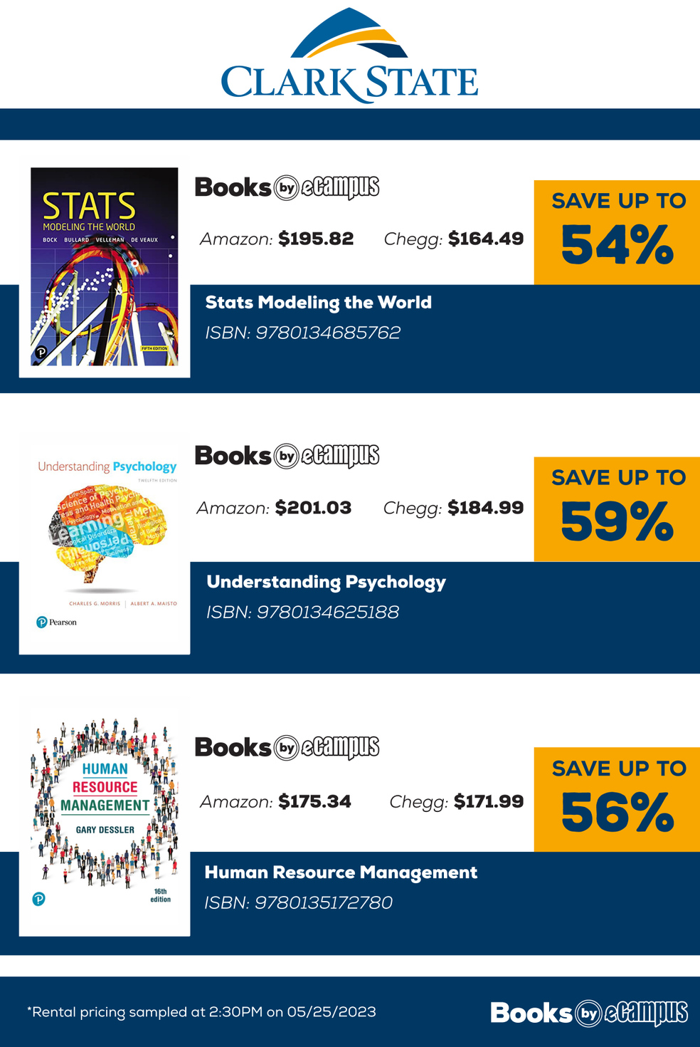 Clark State Community College Virtual Bookstore - Books by eCampus