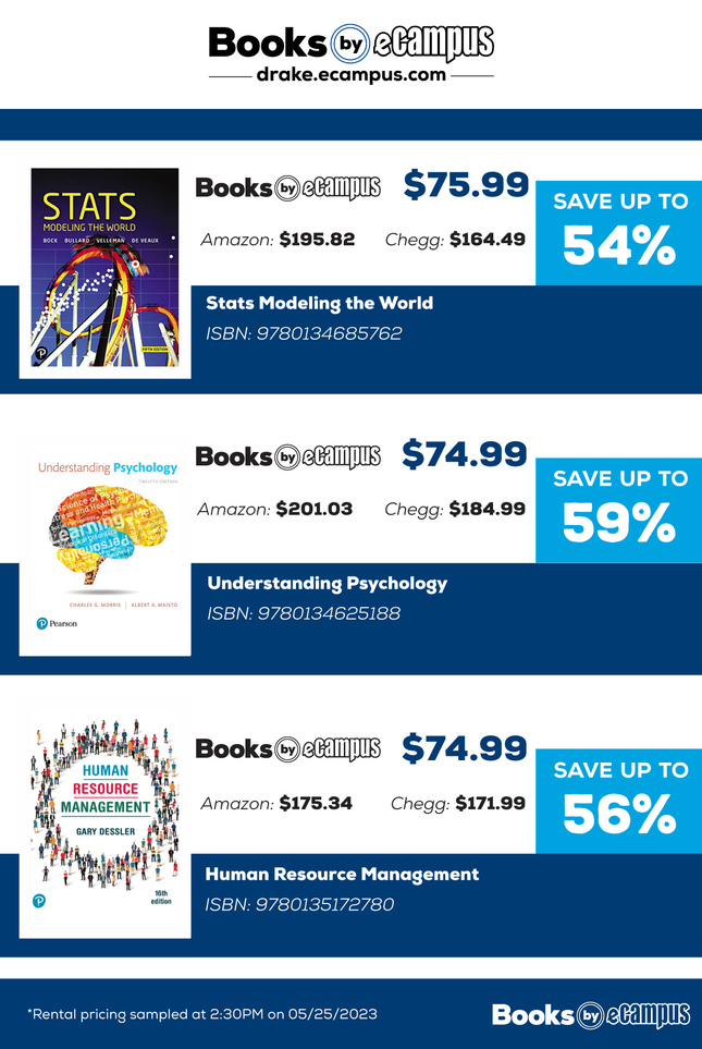 Drake University Virtual Bookstore - Books by eCampus