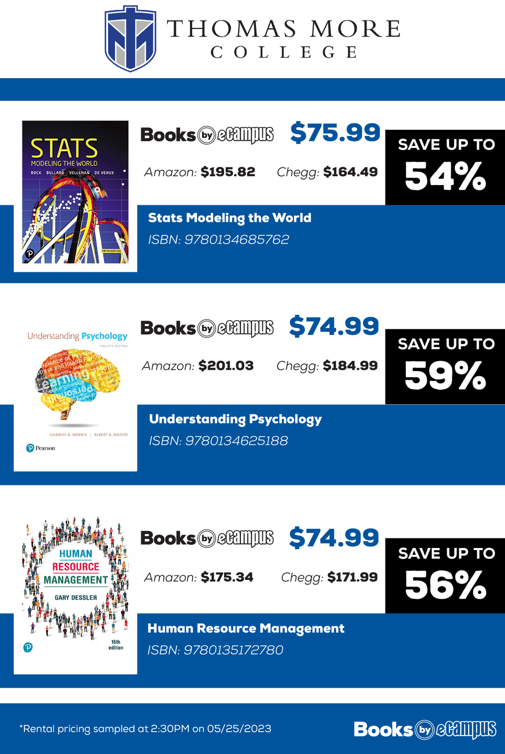 Thomas More University Online Bookstore
