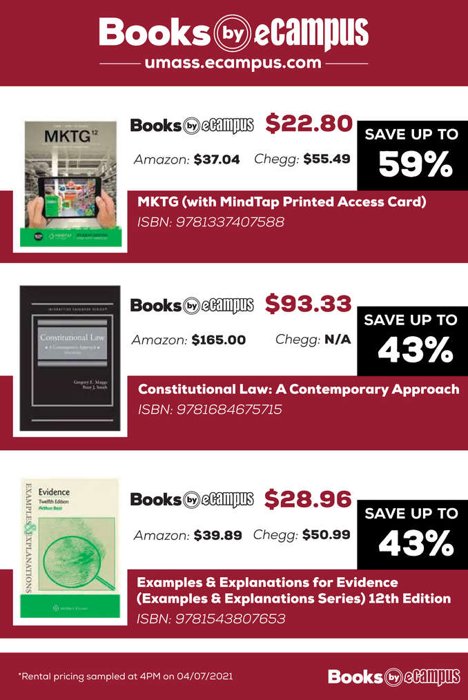 UMass University Online Bookstore - Books by eCampus