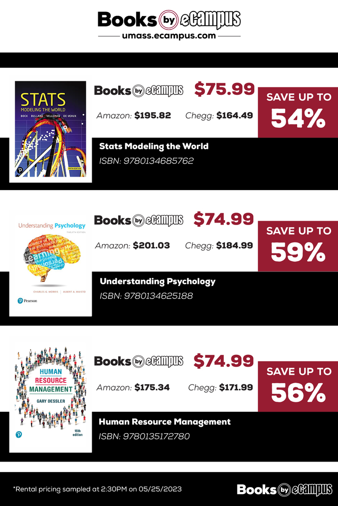 UMass University Online Bookstore - Books by eCampus