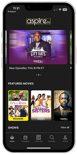 Download the free aspireTV app