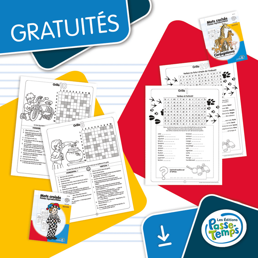 Cahiers d'activités gratuits