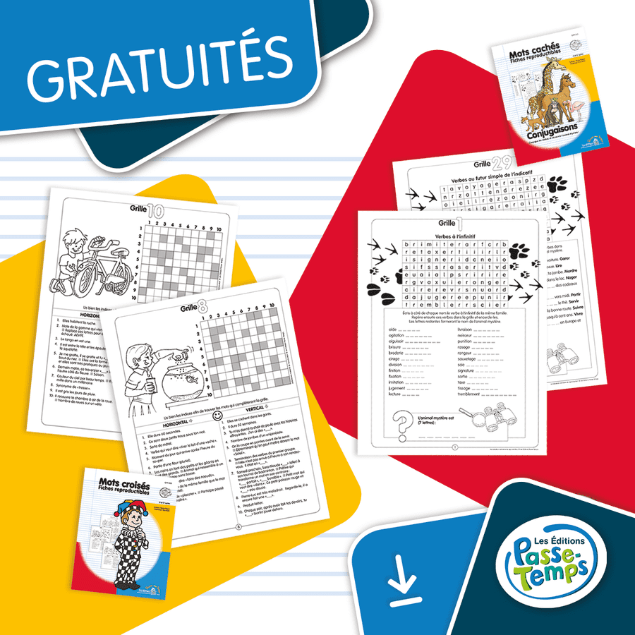 Cahiers d'activités gratuits