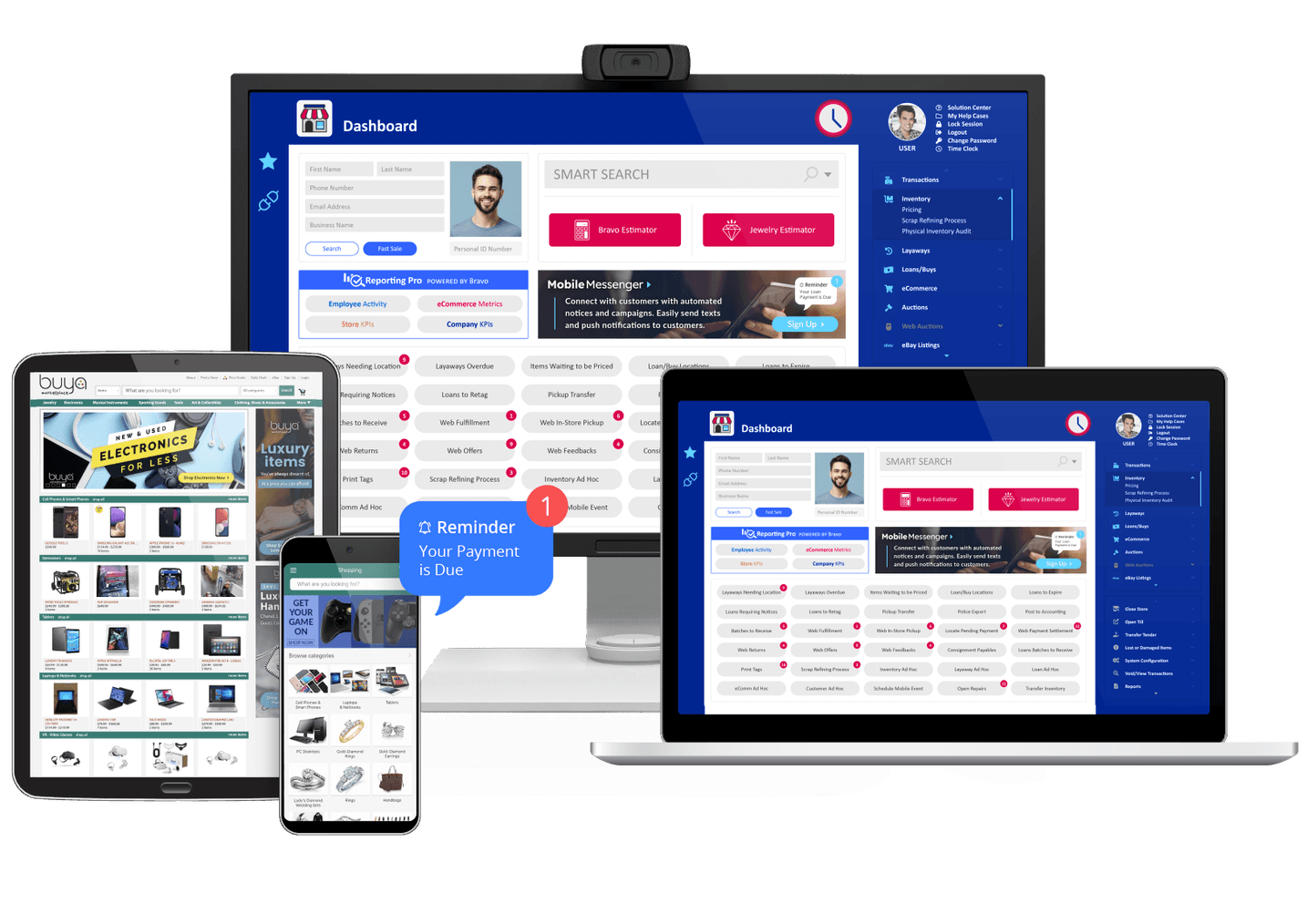 Bravo Store Systems for Pawnshops