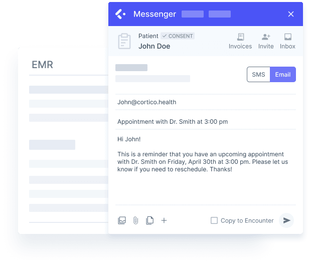 Cortico Plug-in: EMR Workflow Automation and Patient Messaging