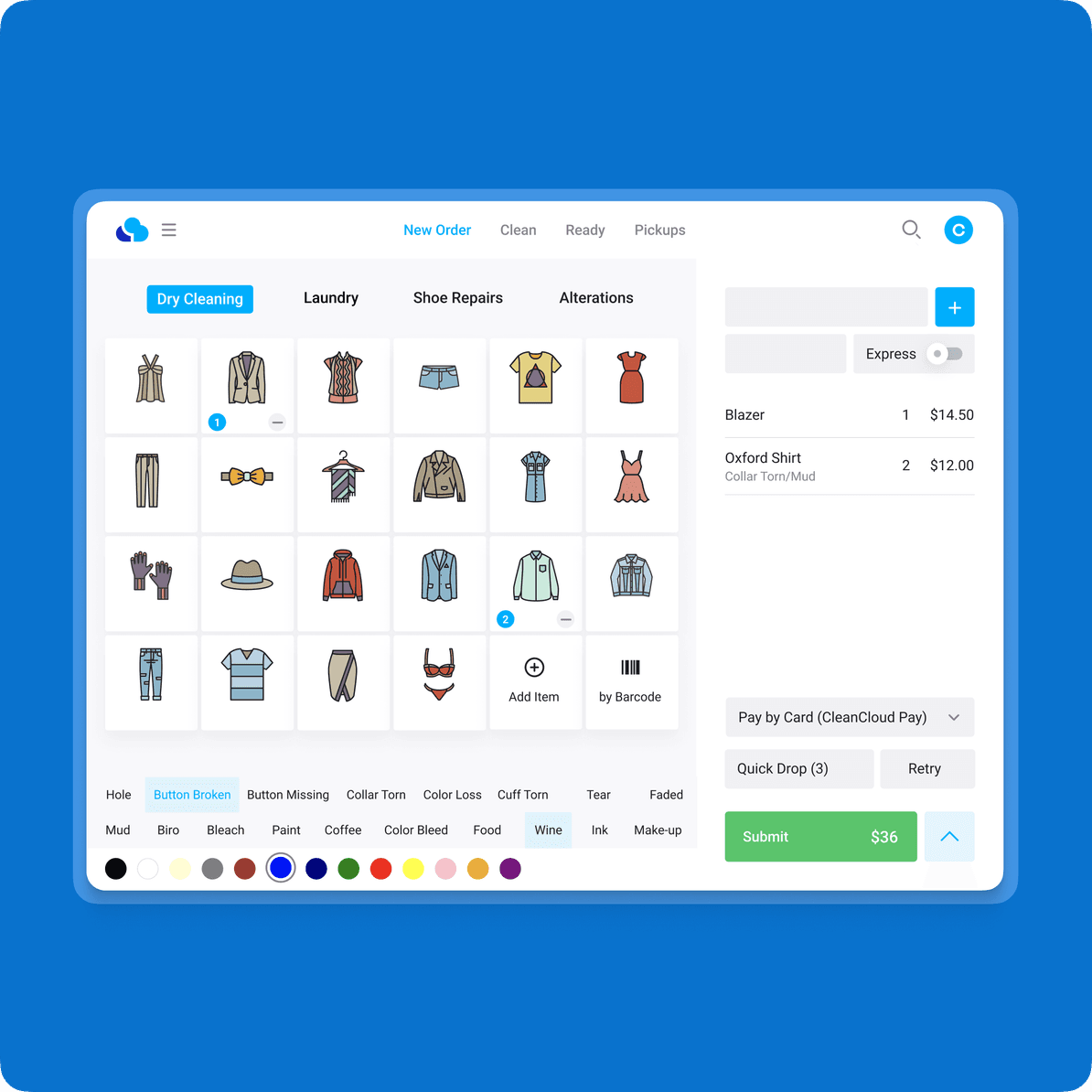 Point of Sale and Business Management Software for Dry Cleaners ...