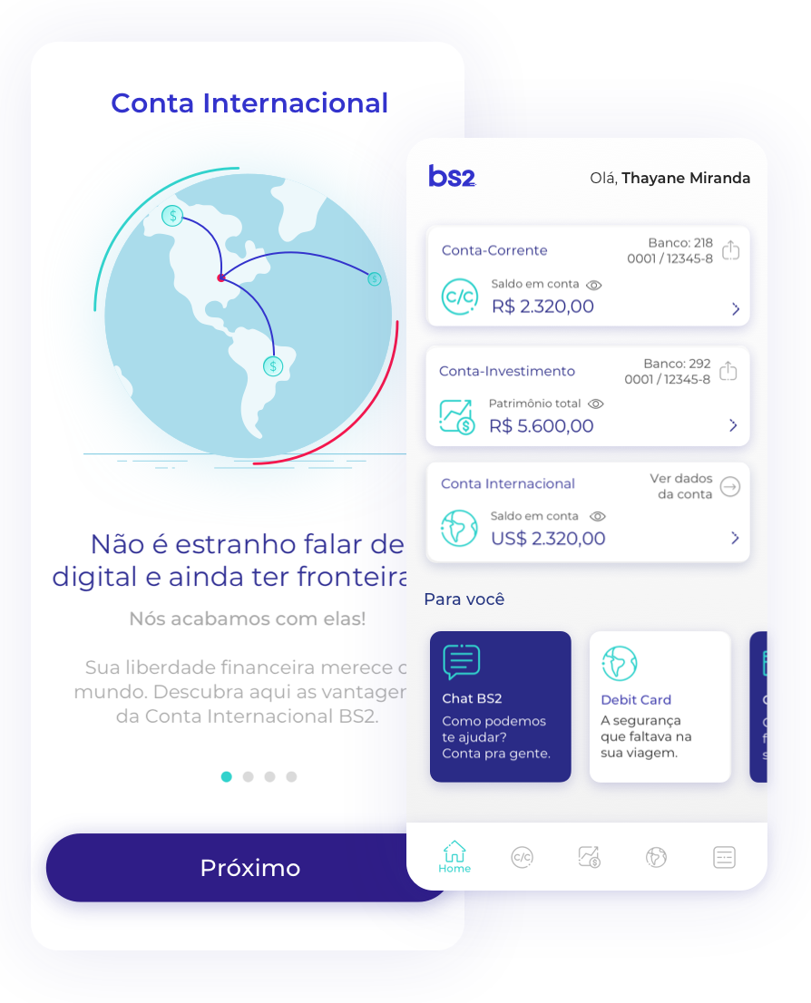 Banco BS2 | Conheça a Conta Internacional