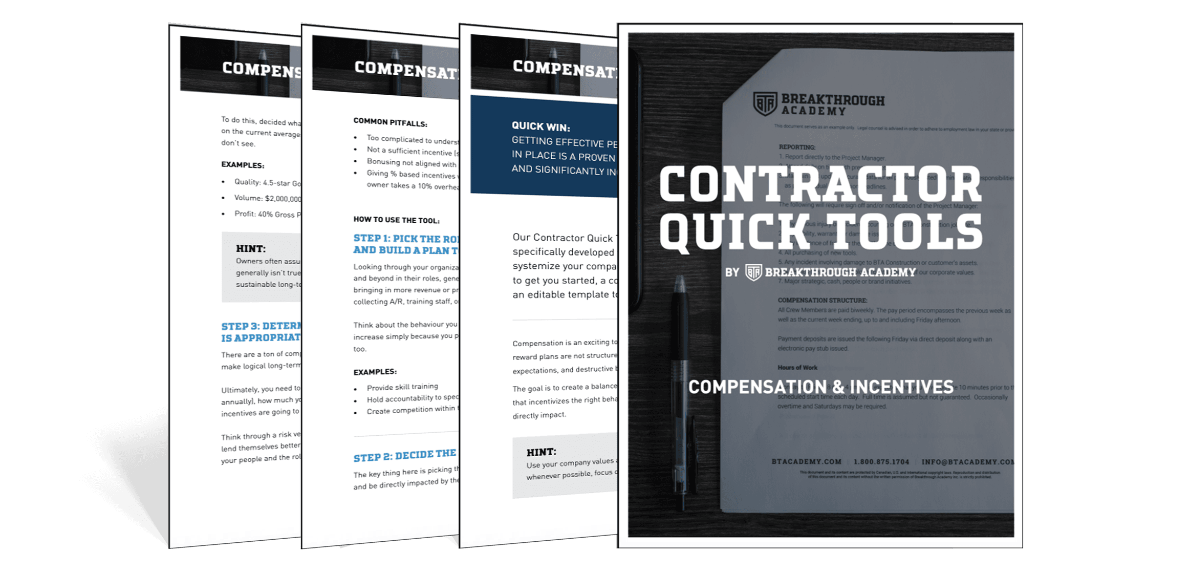 Contractor Quick Tool: Compensation & Incentives Tool