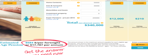 Your Age Pension made easy - Retire Planner tool