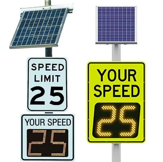 solar powered LED traffic signs