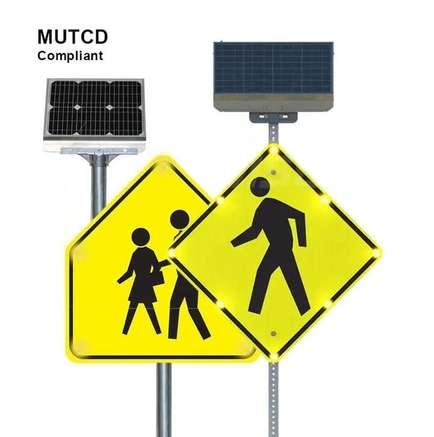 solar powered LED traffic signs