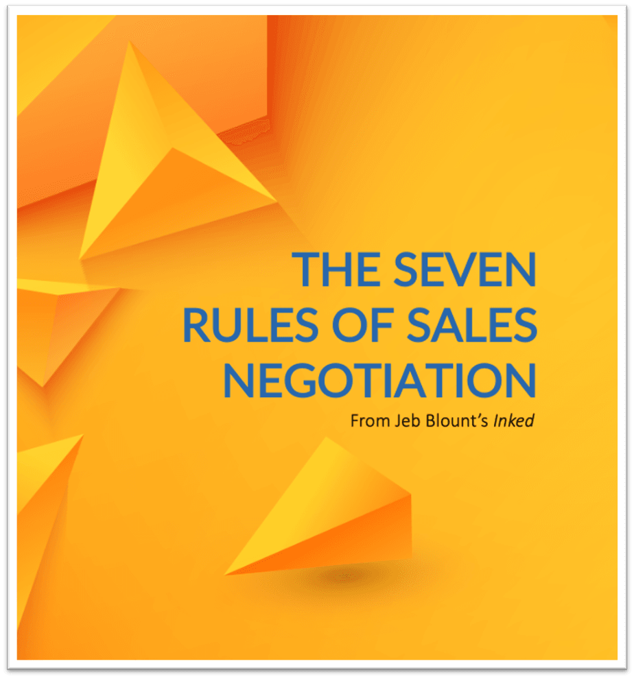 Seven Rules of Sales Negotiation Guide