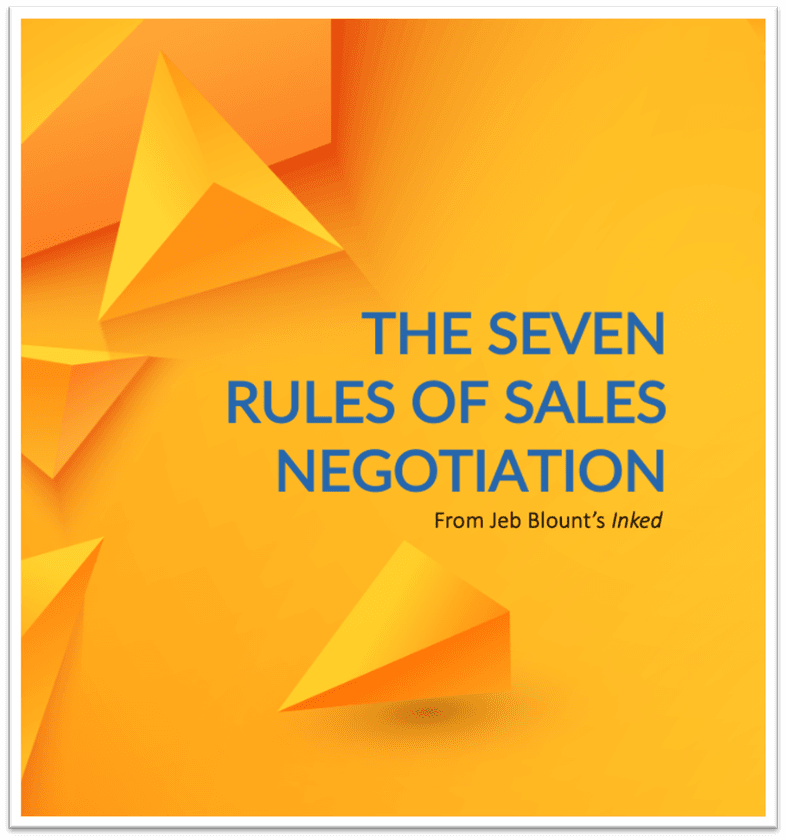 Seven Rules of Sales Negotiation Guide