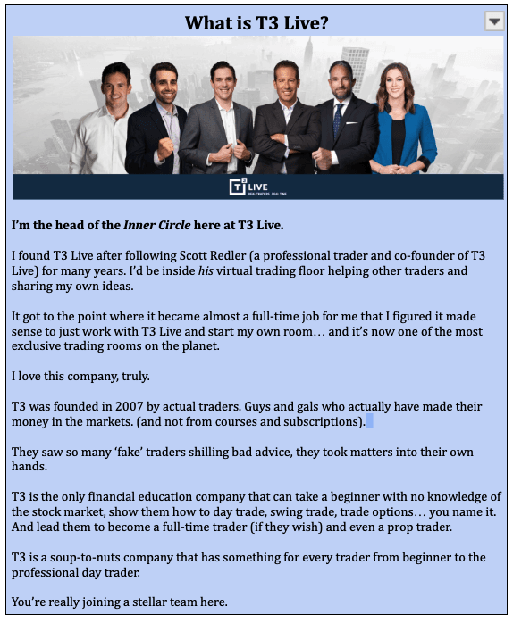 T3 Live