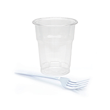 Disposable cutlery and disposable drinking cups