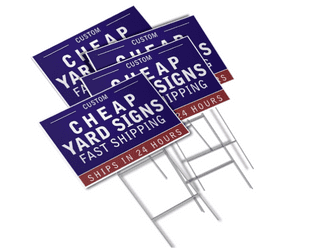 Custom Political Signs - Crazy Cheap Political Signs