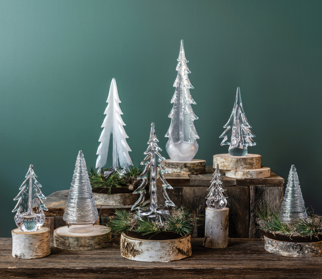 High quality, handmade glass trees