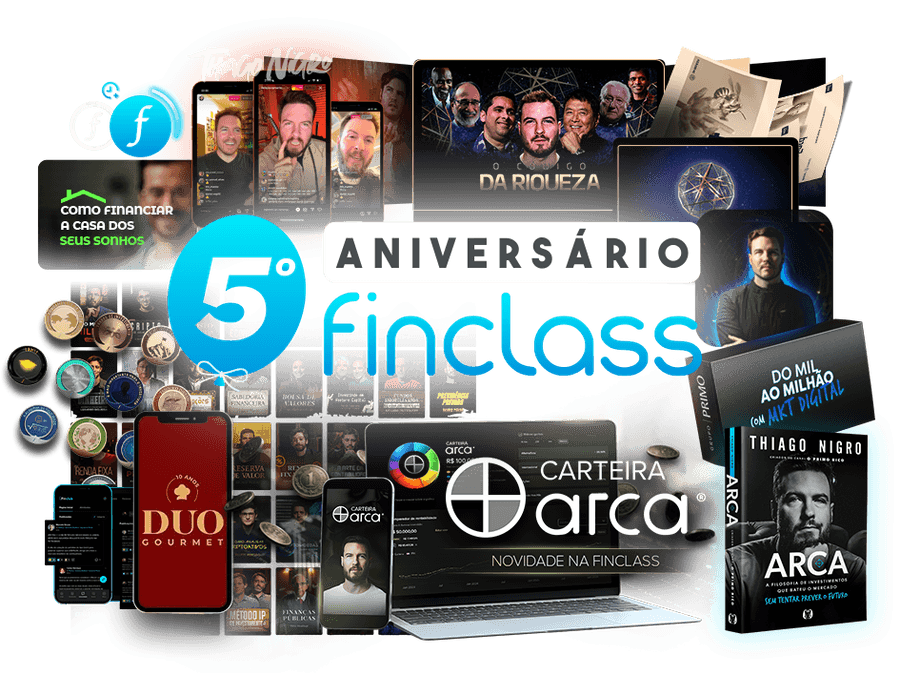A Finclass é uma plataforma de educação financeira que te dá acesso à: