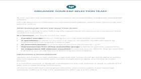 Select the right ERP in 5 steps