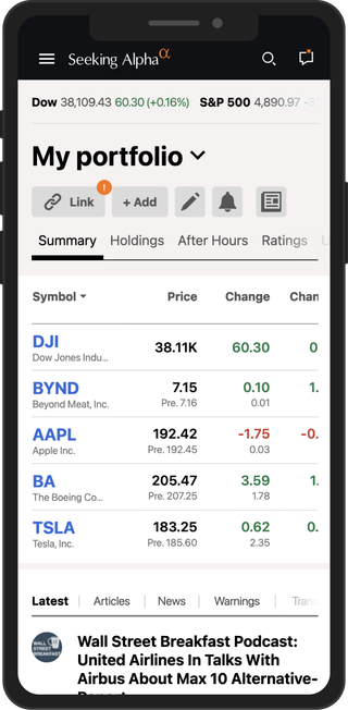 Seeking Alpha Mobile Apps for iOS & Android