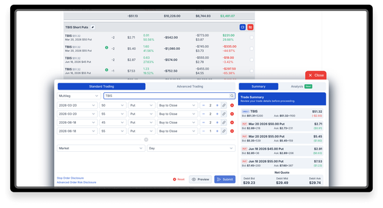 Tradier Web | Execution-First Options Trading Platform